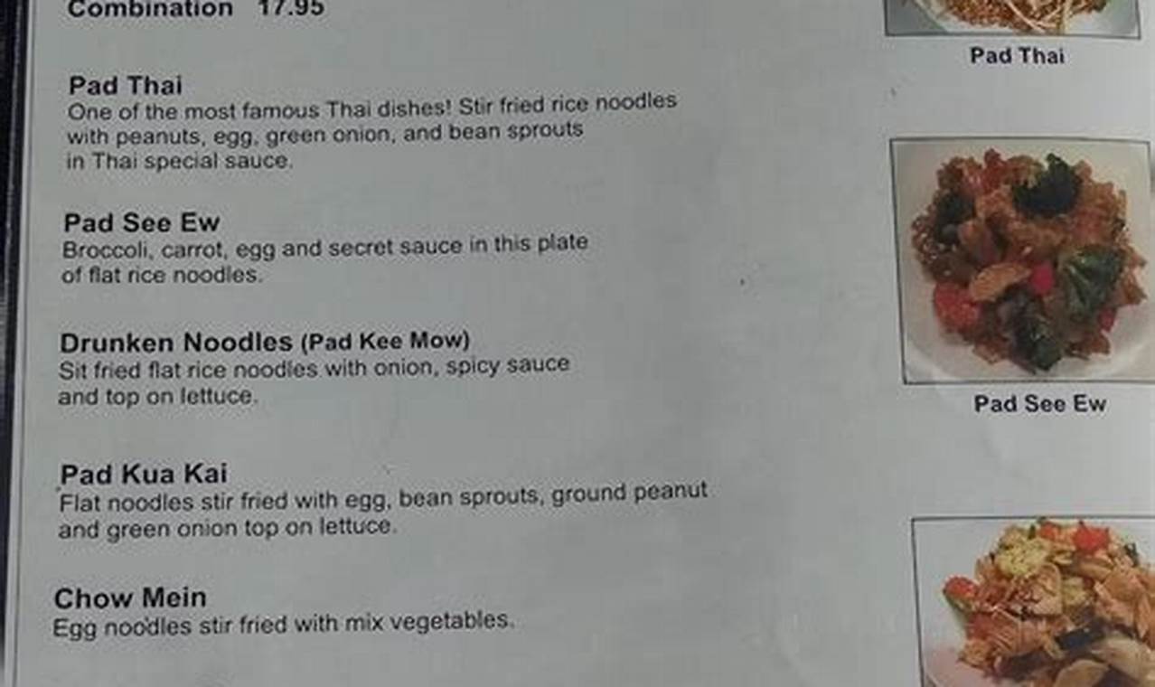 Discover Chao Phraya Thai Food Menu: Prices & More!