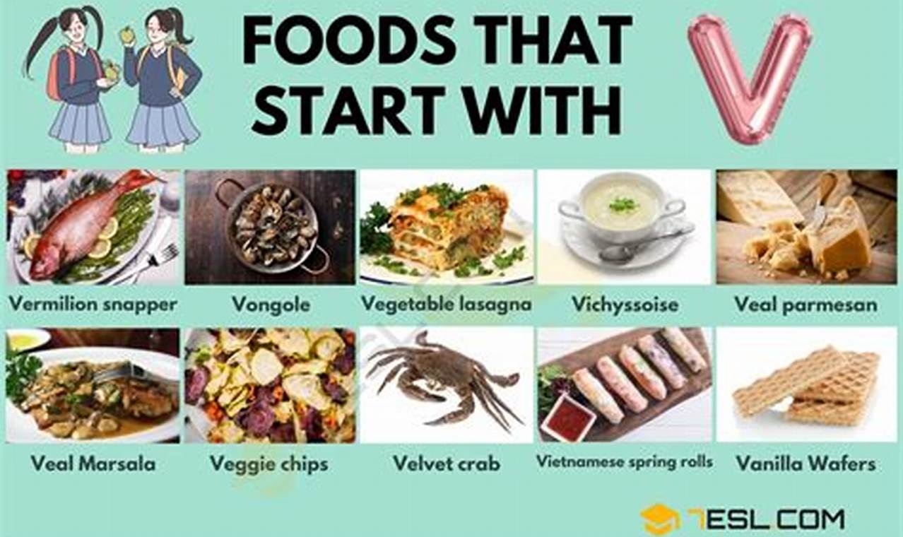 V is for Victory: Foods that Start with V Today