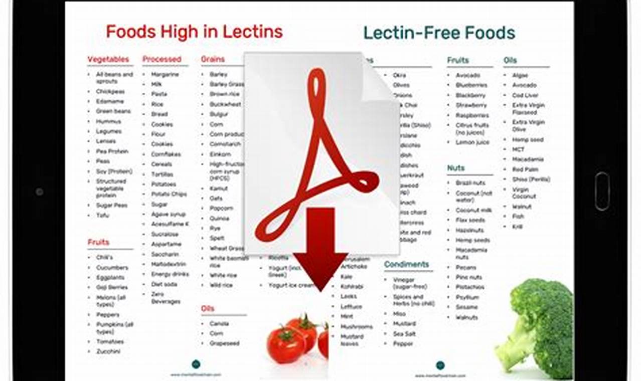 Get Your Lectin Free Food List PDF Guide Now!